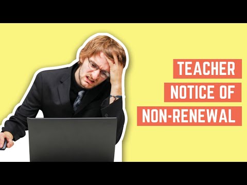 Non-renewal notices for teachers and what it means