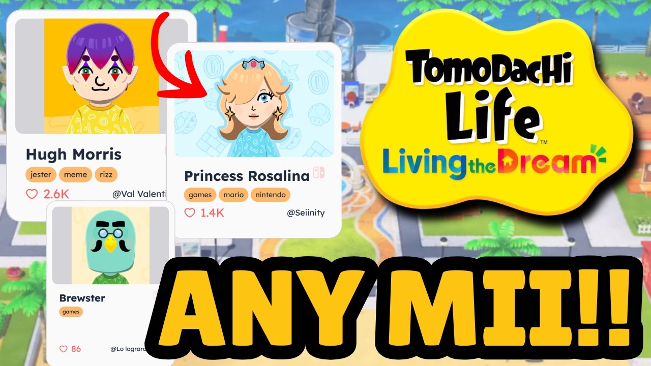 How To Import and Share Miis to Tomodachi Life: Living the Dream!! | EASY Method