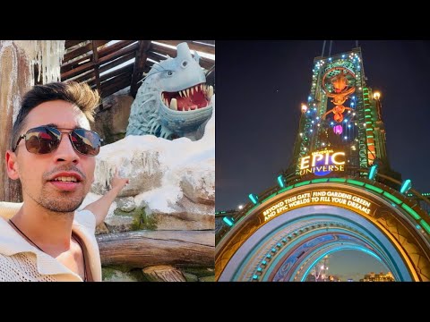 FIRST LOOK At Universal’s Epic Universe At Night! How To Train Your Dragon Land & Harry Potter!