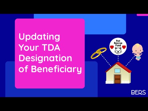 NYCBERS - Updating Your TDA Designation of Beneficiary