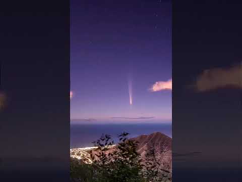 Did you see the GREAT COMET OF 2024 last year ? C/2023 A3 Tsuchinshan-ATLAS ☄️ #comet #fyp #foryou