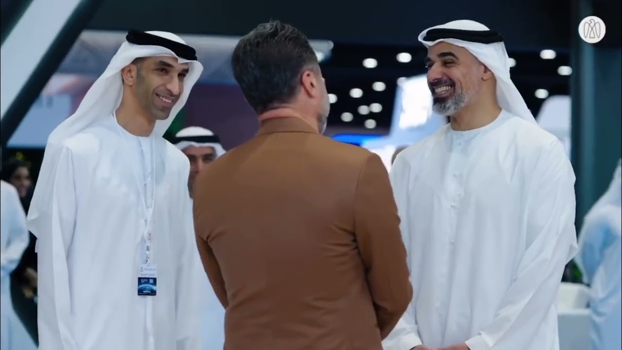 HH Sheikh Khaled bin Mohamed bin Zayed Al Nahyan visit to SEE Holding stand at AIM 2023.