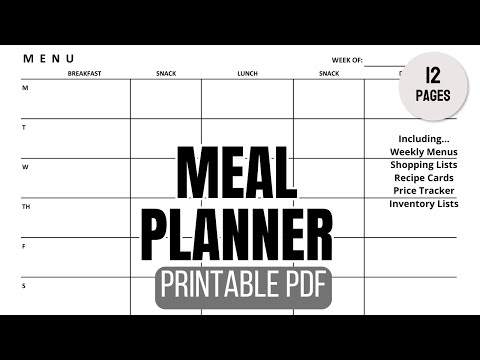 Meal Planner Printable (PDF)