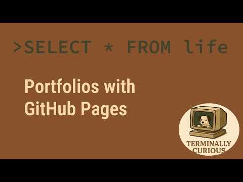 Portfolios with GitHub Pages
