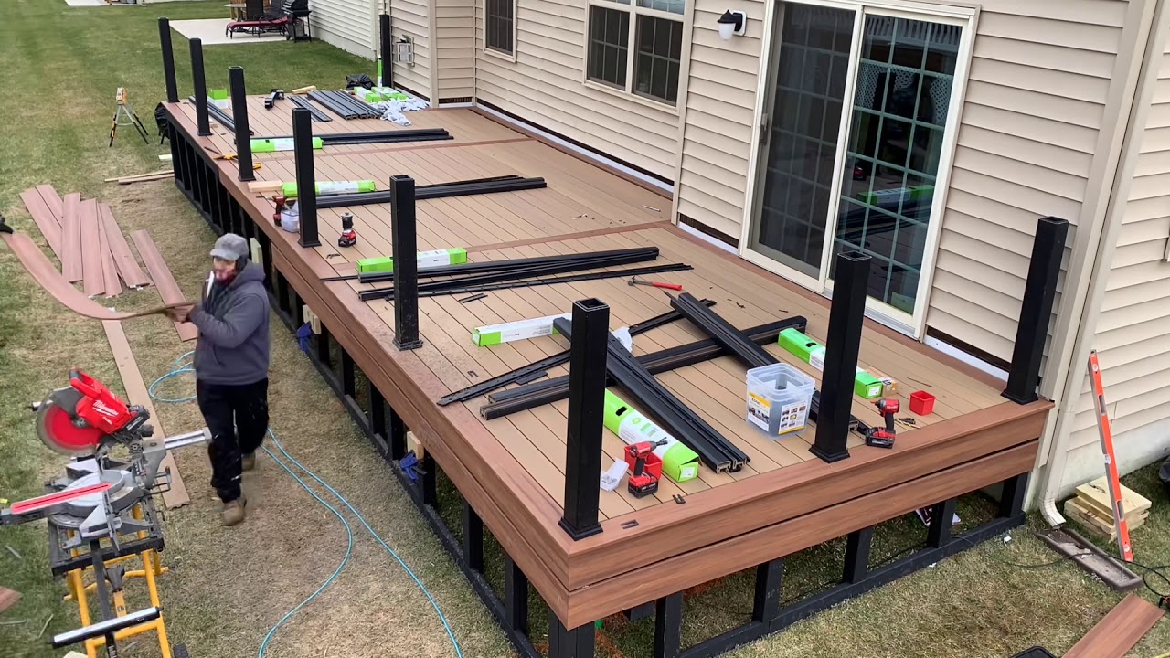 Deck Installation Start to Finish Time Lapse