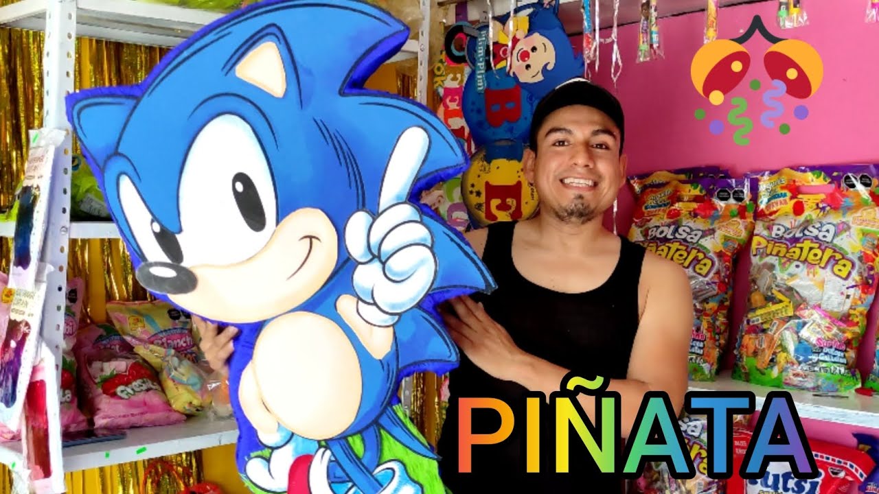 Como hacer una PIÑATA de SONIC ! Fácil Y RAPIDO #DIY #SONIC #sonicmovie
