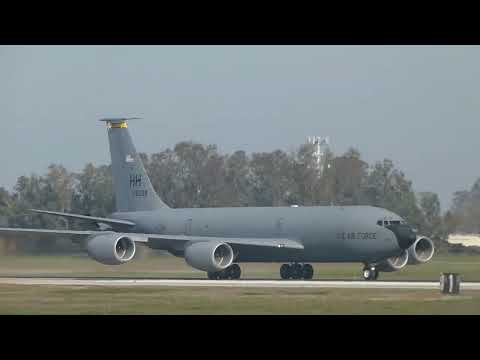POWERFUL KC-135R Takeoff McClellan Airfield (MCC) | 2022