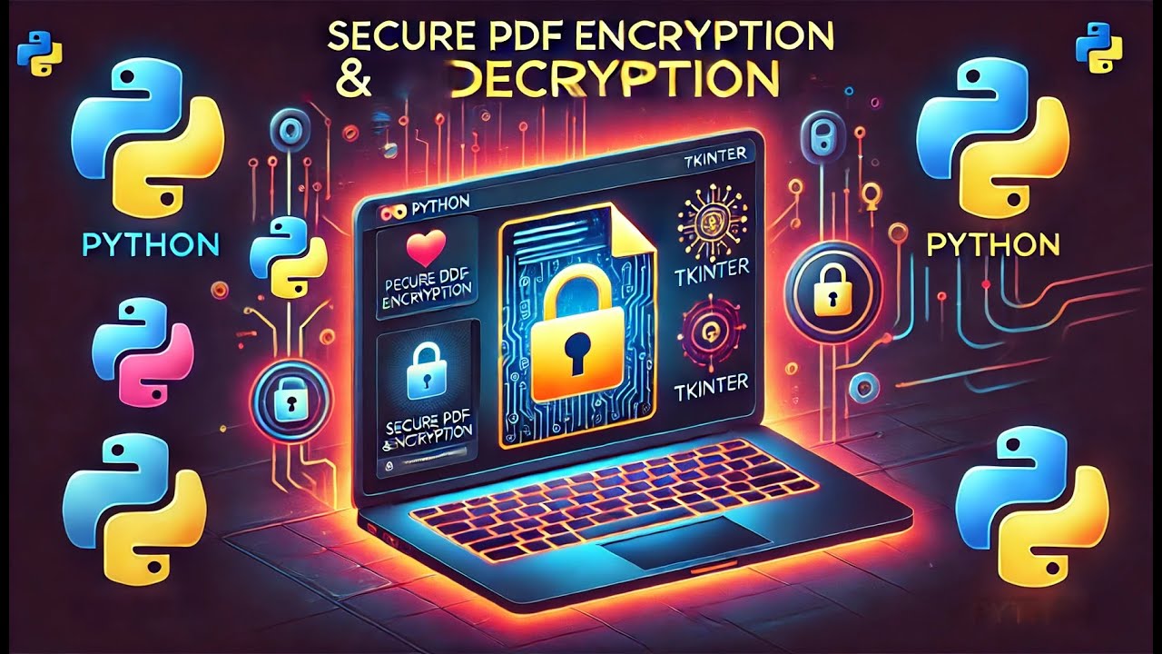 🔐 Secure PDF Encryption & Decryption using Python | Tkinter GUI | Full Tutorial
