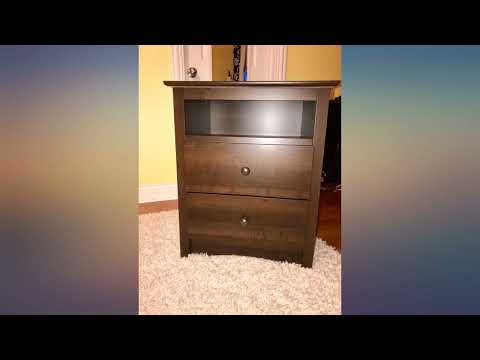 Prepac Fremont 2 Drawer Nightstand with Open Shelf, Espresso, Tall review