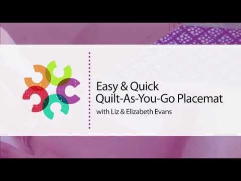 Easy and Quick Quilt-As-You-Go Placemat