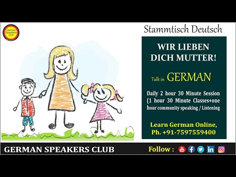 Wir lieben dich Mutter! | Sprächthema | Talk in German