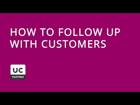 How To Follow Up With Customer