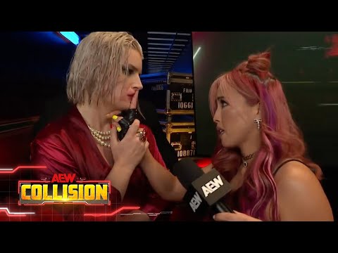Toni Storm promises she won't interfere in Mina Shirakawa vs. Mercedes Moné | AEW Collision, 6/26/25