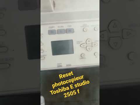 how to Reset Toshiba e studio printer