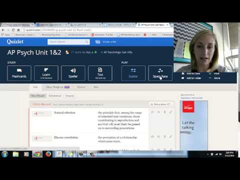 AP Psychology: Vocab How To in Quizlet by Mrs. Rice