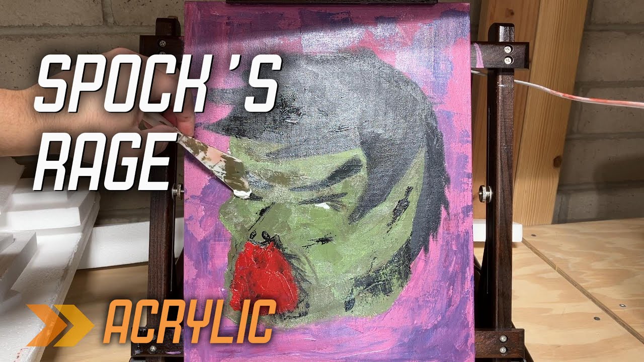 Spock's Rage, Abstract Star Trek Fan Art