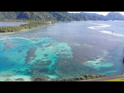 R44 Flying Pago Pago, America Samoa. (2016)