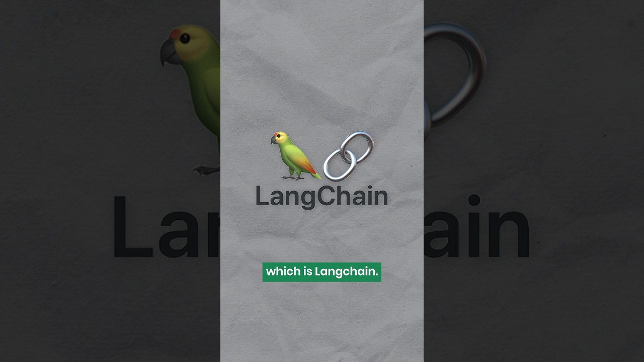 Langchain for LLMs! 🦜💡 #codebasics #shorts #dataanalysis #data