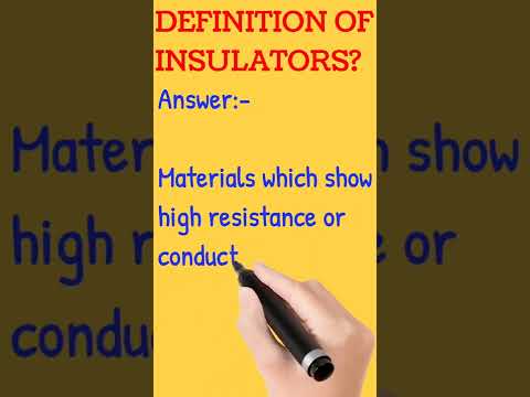 Definition of Insulators? /#shorts