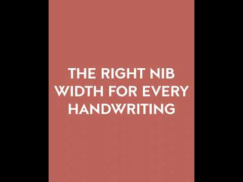 LET’S TALK NIB WIDTHS!