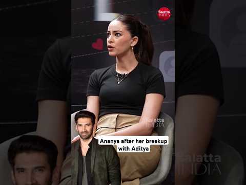 How did #ananyapanday cope with her breakup with #adityaroykapur? : I talk with my friends #shorts