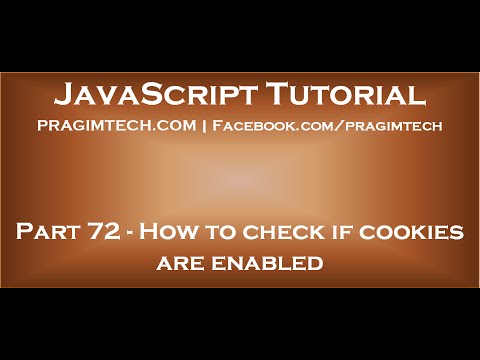 How to check if cookies are enabled