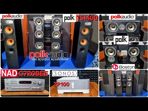 Polk Audio 5.0 Tower Speaker Package & Boston SC226, Sonos ZP100, NAD C720BEE Stereo Receiver