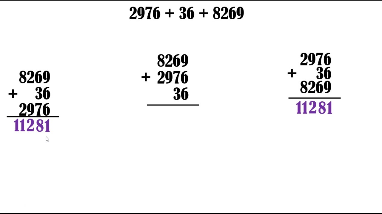Aprendiendo a sumar con 3 cantidades diferentes/ Ejemplo 1/ Bien explicado paso a paso y resuelto.