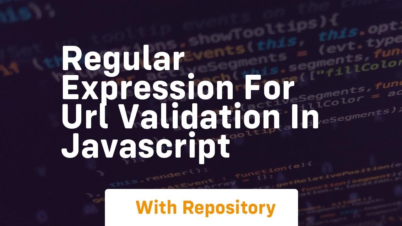 Regular expression for URL validation in JavaScript