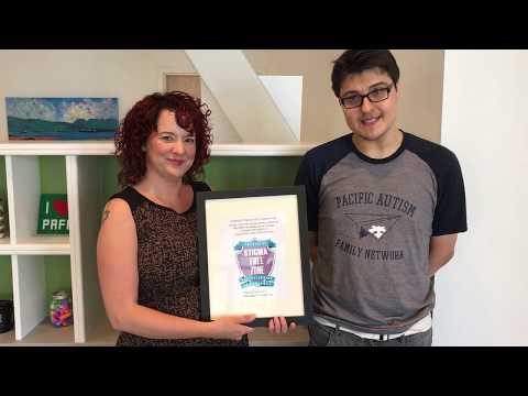 Pacific Autism Family Network - Stigma-Free Zone with Ambassador Lucas Gates