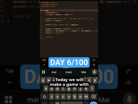 6/100 day coding challenge #hemancodes #shorts