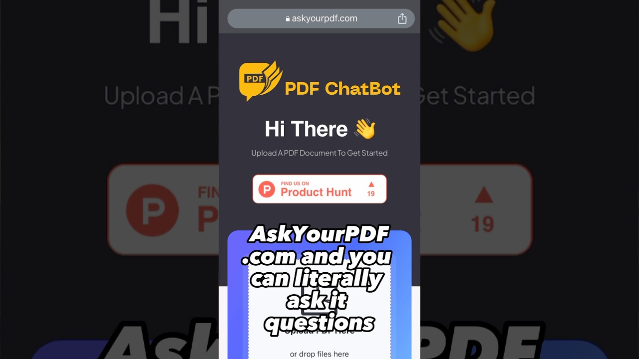 This app lets you chat with any PDF ￼