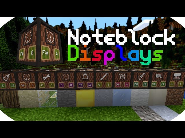 3D Noteblock Displays | 1.13-1.19.3 Minecraft Texture Pack