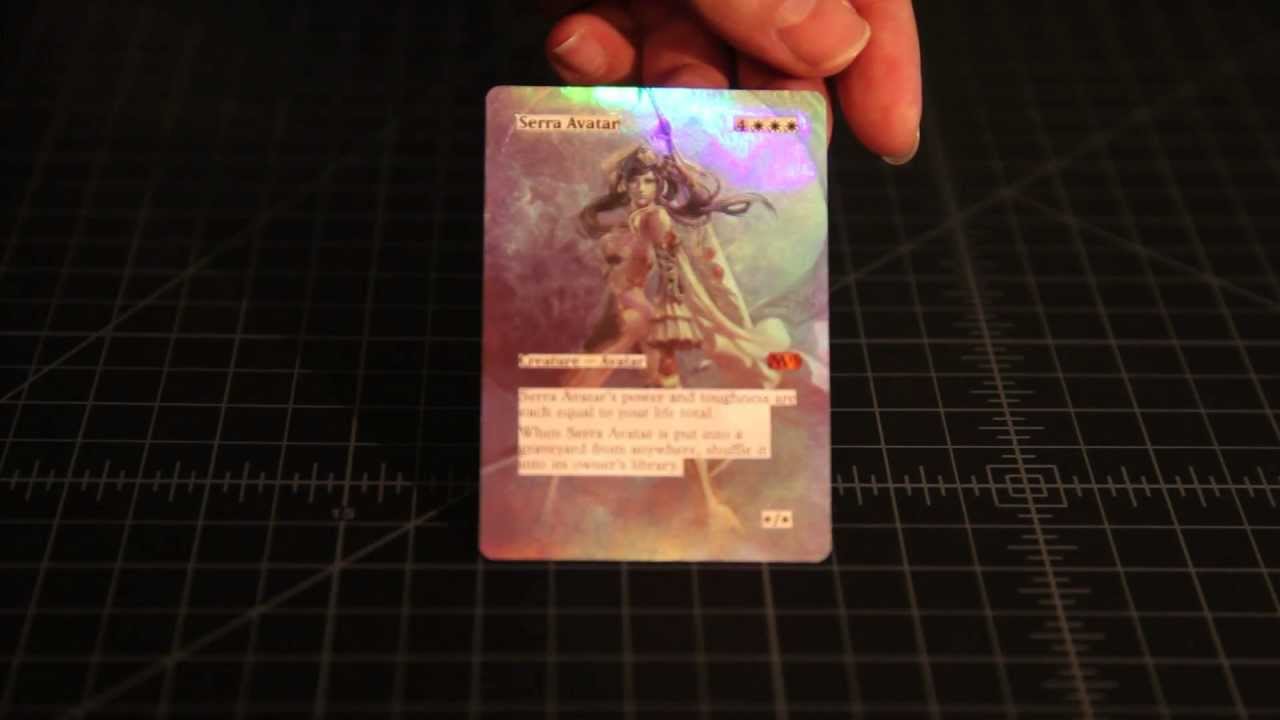 MTG FOIL ALTERED ART SERRA AVATAR 2 ♕ SPELLSCOOP.COM