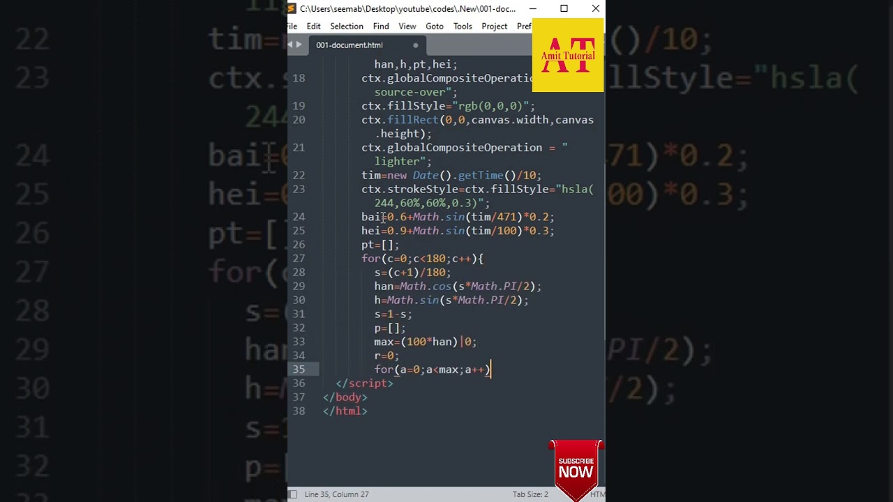 Water World | HTML CSS JavaScript @amittutorial5 #shorts #html #htmltutorial #amittutorial #css