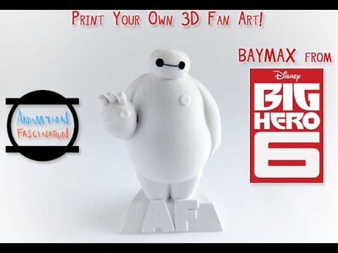 Print Your Own Baymax (from Disney's "Big Hero 6") 3D Fan Art!