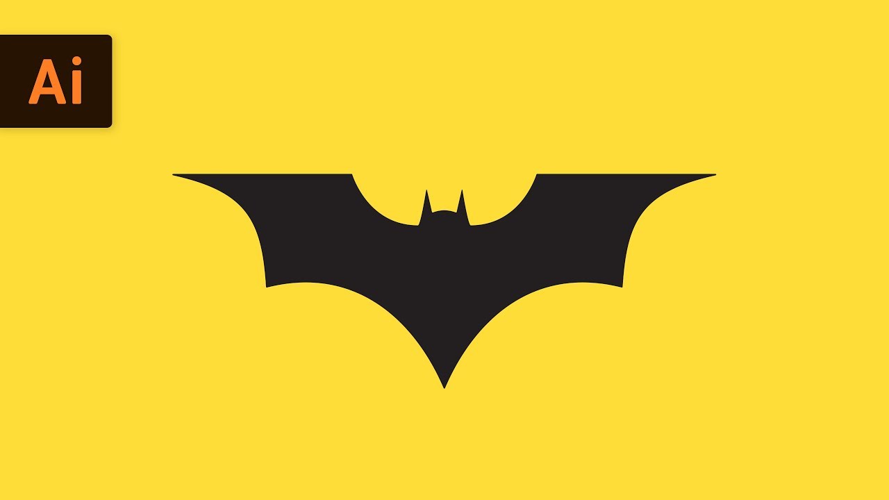 How to Draw the Batman Logo | Illustrator Tutorial