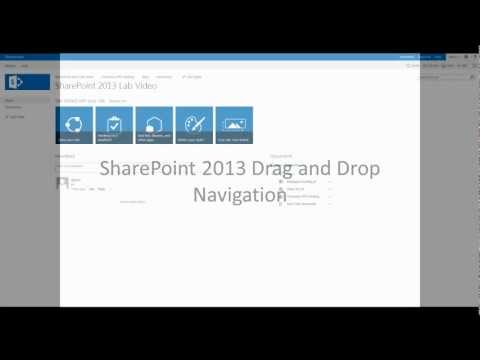 SharePoint 2013 Drag and Drop Navigation