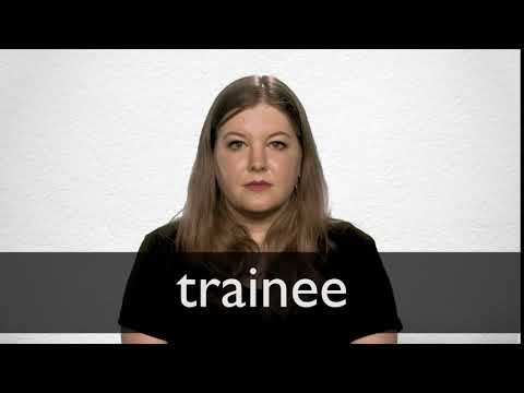How to pronounce TRAINEE in British English