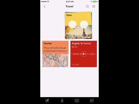 Zoho Notebook - App Preview