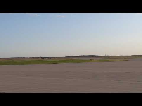 F-35 takes off from CID Cedar Rapids Iowa