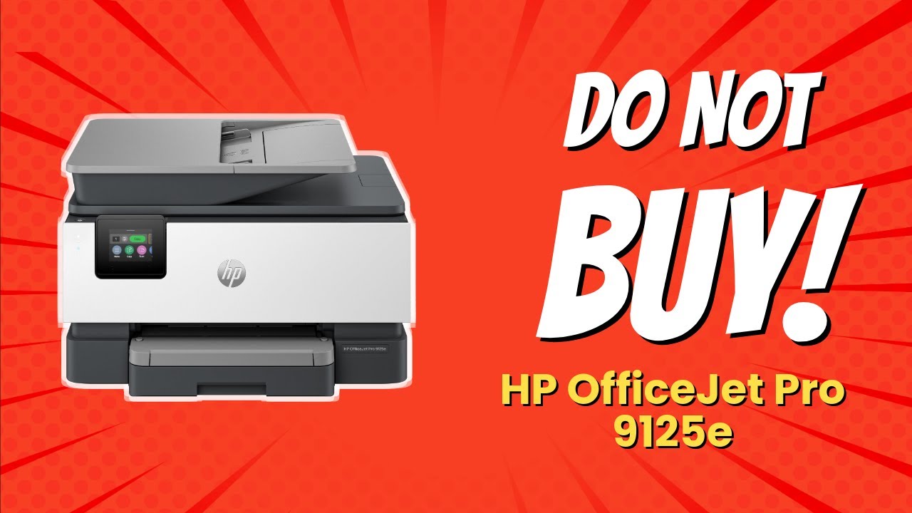 DON'T BUY HP OfficeJet Pro 9125e BEFORE WATCHING THIS VIDEO! 🤔🚫 (9 Reasons)