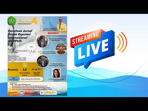 Webinar - Penulisan Jurnal Ilmiah reputasi Internasional (SCOPUS)