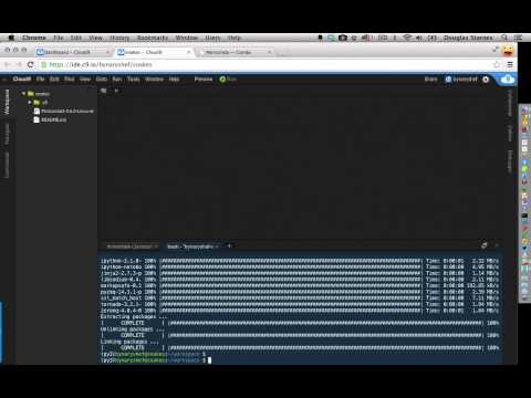 Install Python 3 with IPython Notebook on Cloud 9 with Miniconda
