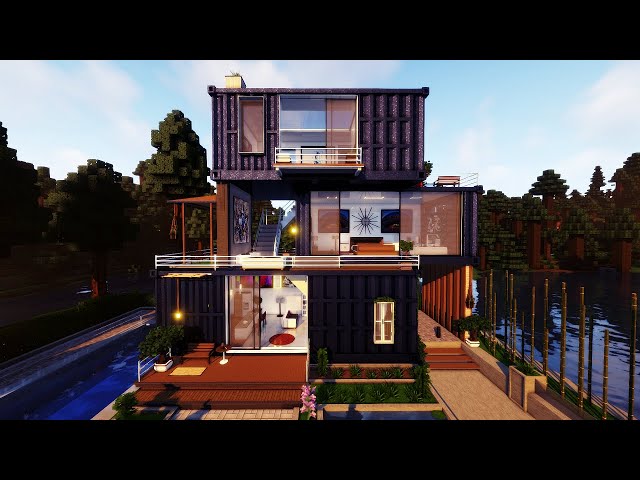 Detailed Shipping-Container house (Survival-Interior-download ...