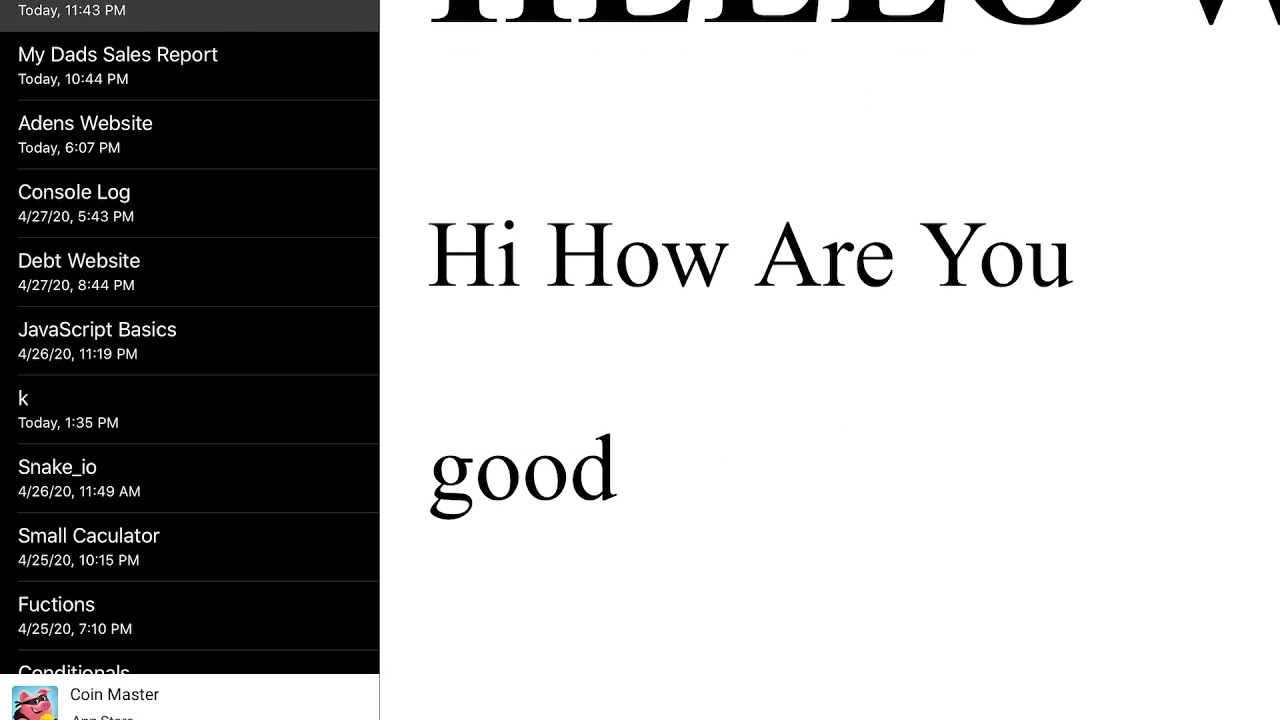 HTML for JAVASCRIPT ANYWHERE