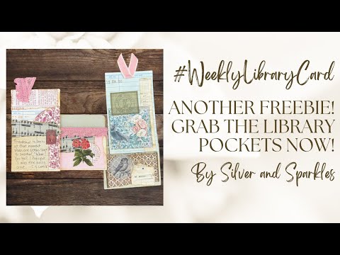 An Altered Library Card a Week! ANOTHER FREEBIE! Library Pockets! #weeklylibrarycard
