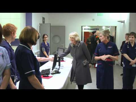 The Duchess of Cornwall opens the new wards at Chesterfield Royal Hospital
