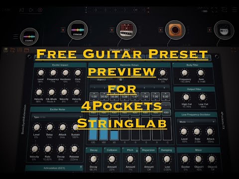 New Free Guitar Presets for 4Pockets StringLab - Preview and Demo — Loopy Pro Forum
