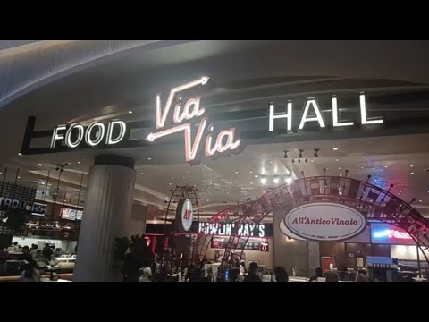 BRAND NEW VIA VIA Food Hall Venetian Hotel and Casino Las Vegas